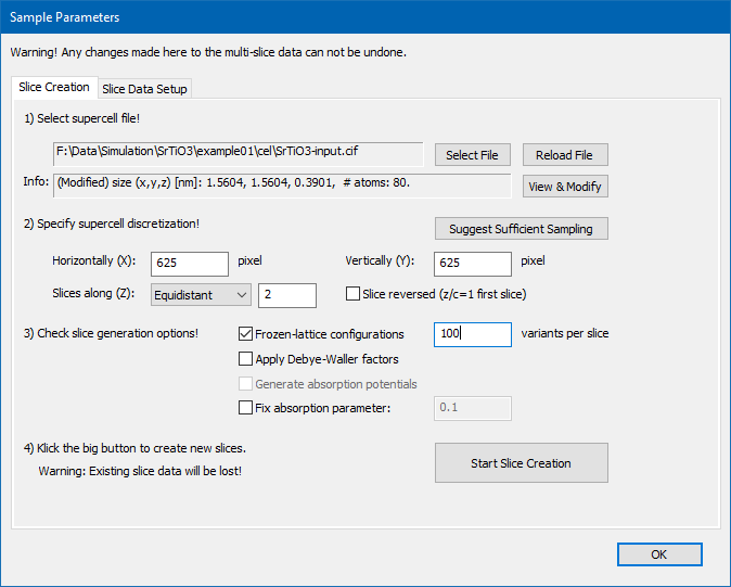 Dr. Probe Examples GUI Simulate | er-c